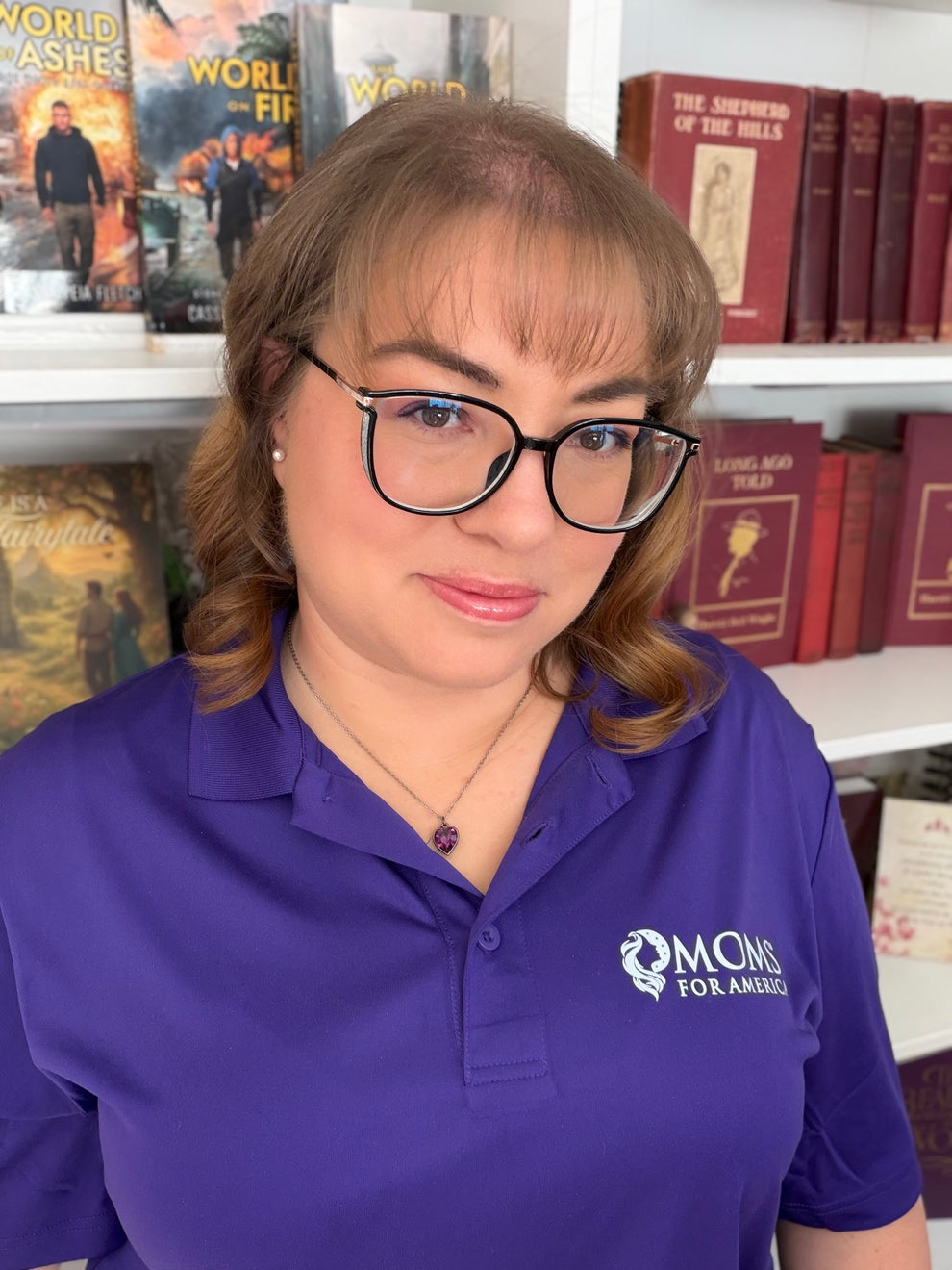 Moms for America Logo Polo Shirt — Moisture-Wicking Fabric – MFA ...